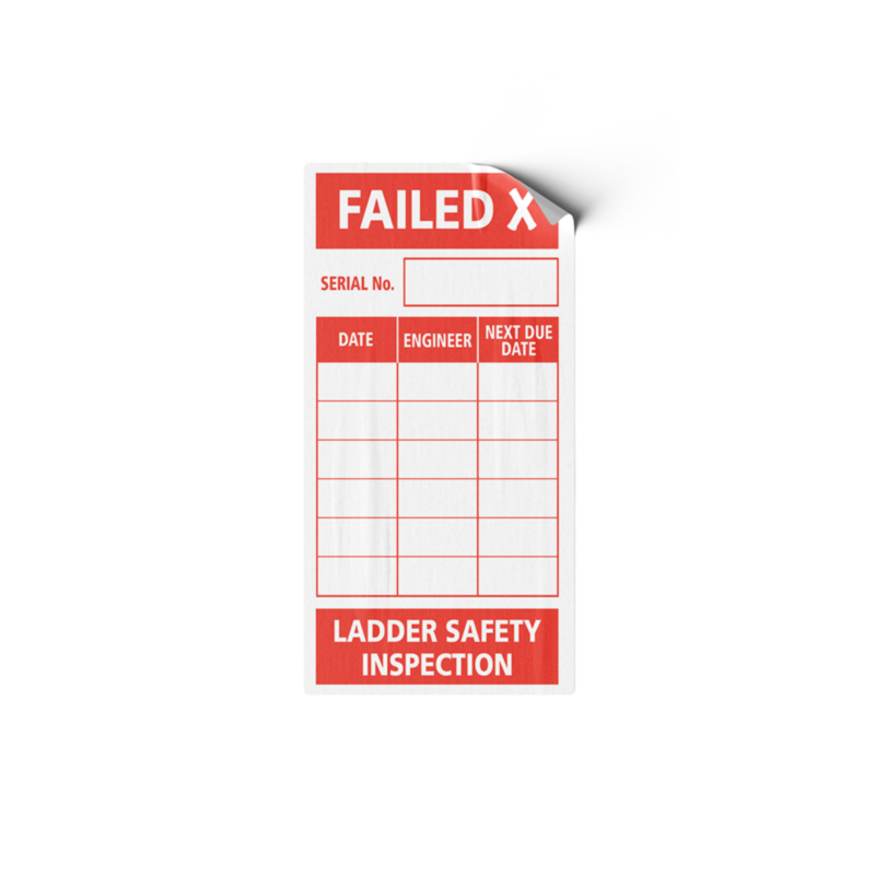Ladder Safety Inspection Failed Labels 80x50mm | Labels Online