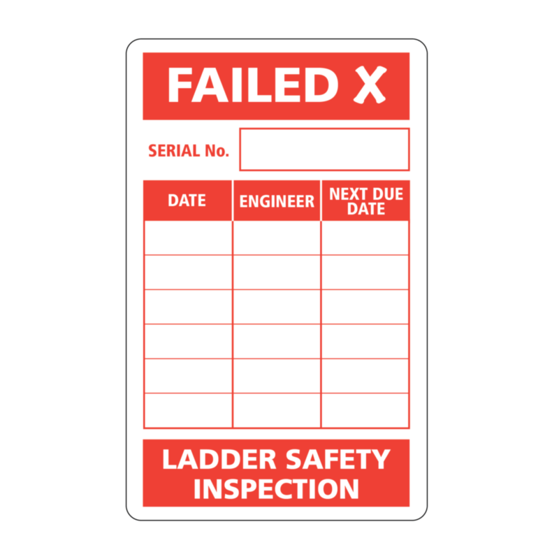 Ladder Safety Inspection Failed Labels 80x50mm | Labels Online