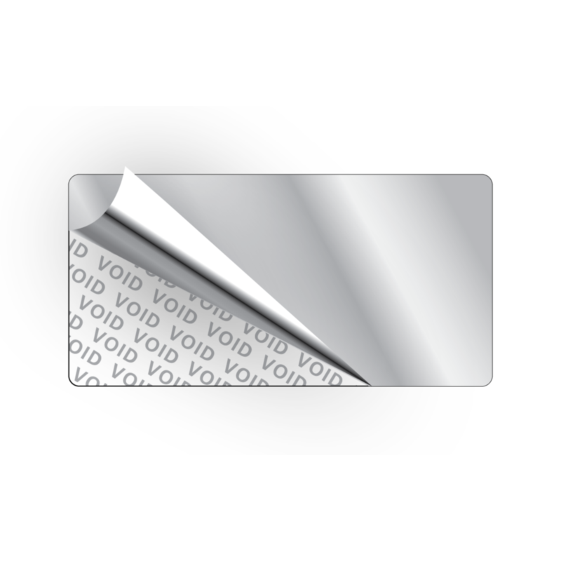 Silver Void Stickers 40x20mm | Labels Online