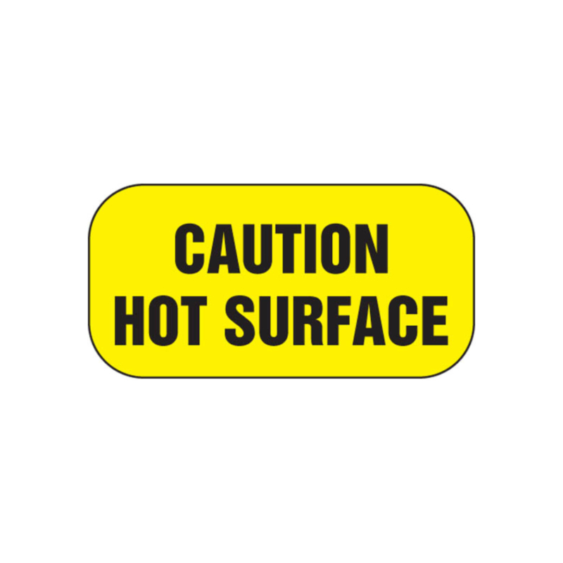 Caution Hot Surface Labels 20x10mm | Labels Online