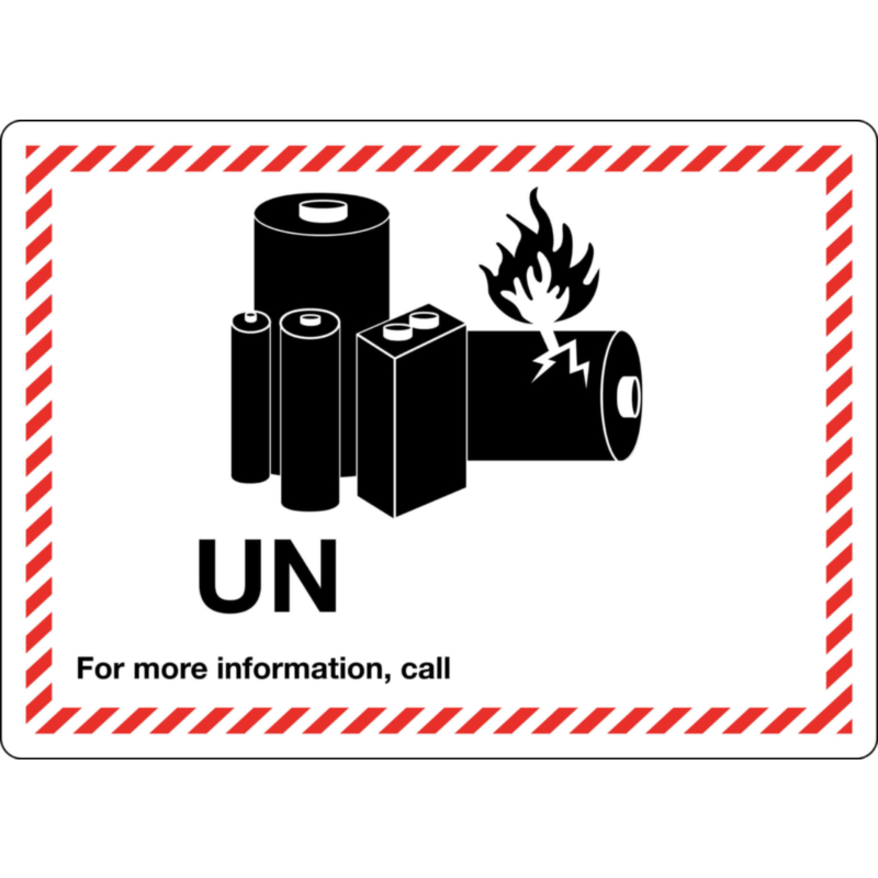 UN Lithium Battery Shipping Labels 105x74mm | Labels Online