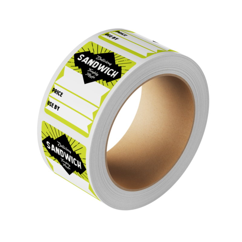 Delicious Freshly Made Sandwich Labels 50x73mm | Labels Online