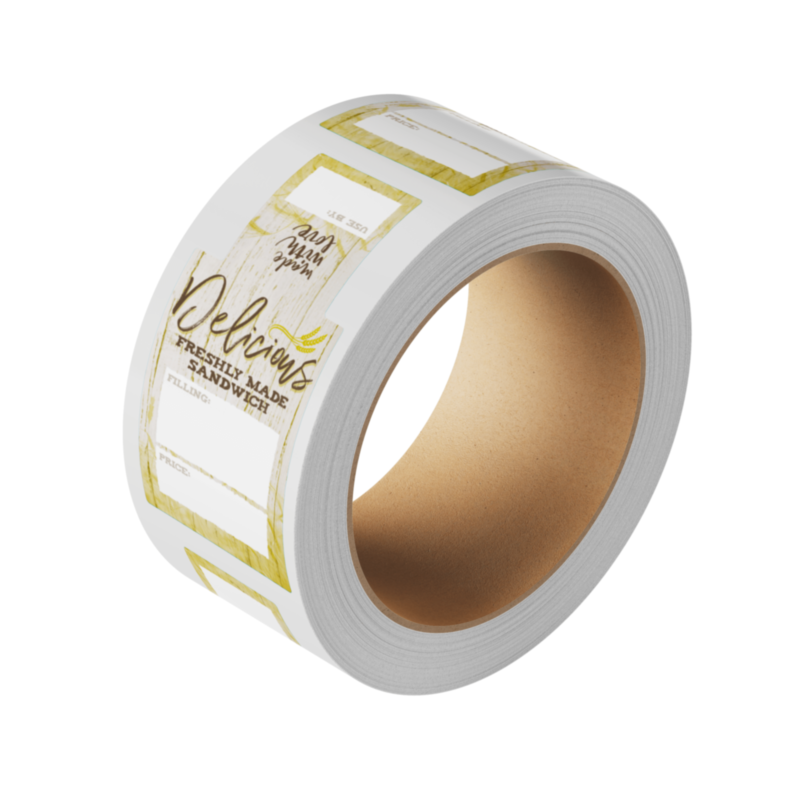 Delicious Freshly Made Sandwich Labels 66x146mm | Labels Online