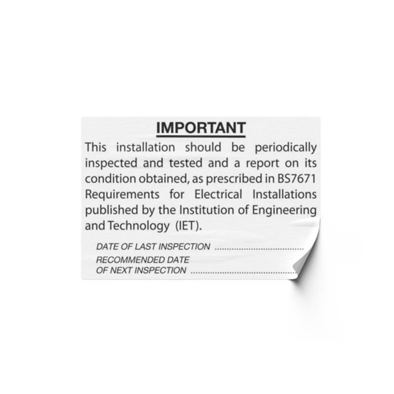 Periodic Inspection Labels 78x53mm | Labels Online