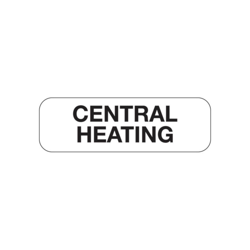 Central Heating Labels 38x12mm | Labels Online