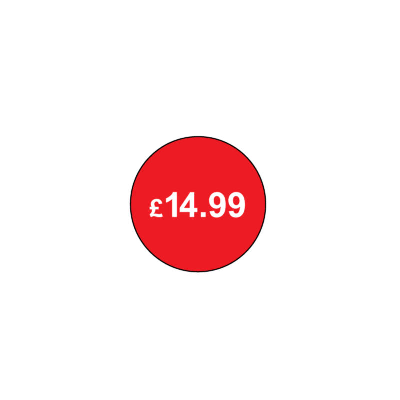 £14.99 Price Labels 20mm Permanent | Labels Online