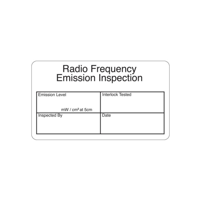 Radio Frequency Emission Labels 70x40mm | Labels Online