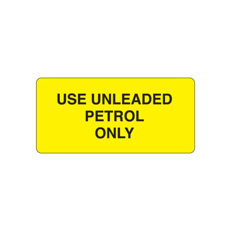 Use Unleaded Only Labels 75x35mm | Labels Online