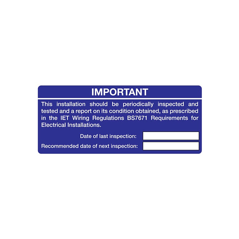 Periodic Inspection Label 120x50mm | Labels Online