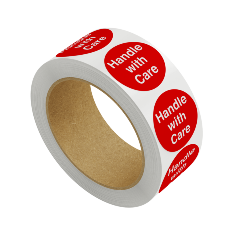 Handle With Care Stickers 50mm | Labels Online