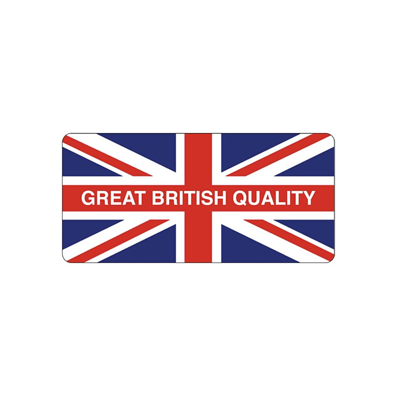Great British Quality Labels 75x35mm | Labels Online
