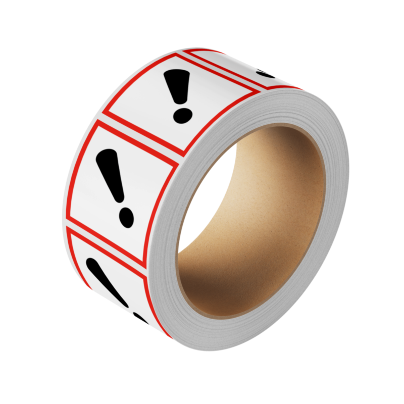 GHS & CLP Irritant Warning Label 100x100mm | Labels Online