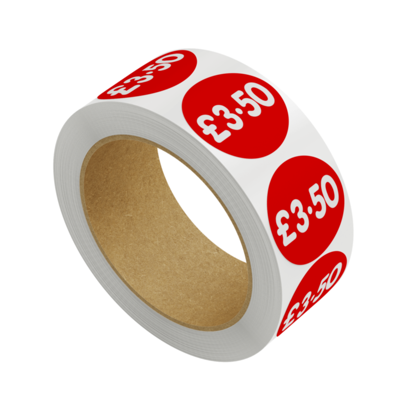 £3.50 Price Labels 30mm Permanent | Labels Online