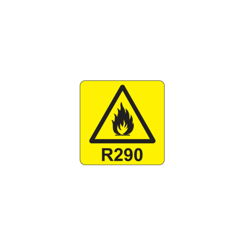 Flammable R290 Labels 40x40mm | Labels Online