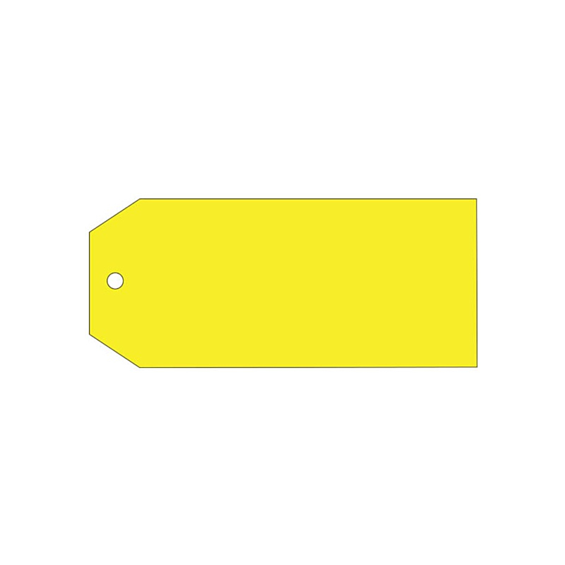 Blank Yellow Tags 110x55mm | Labels Online