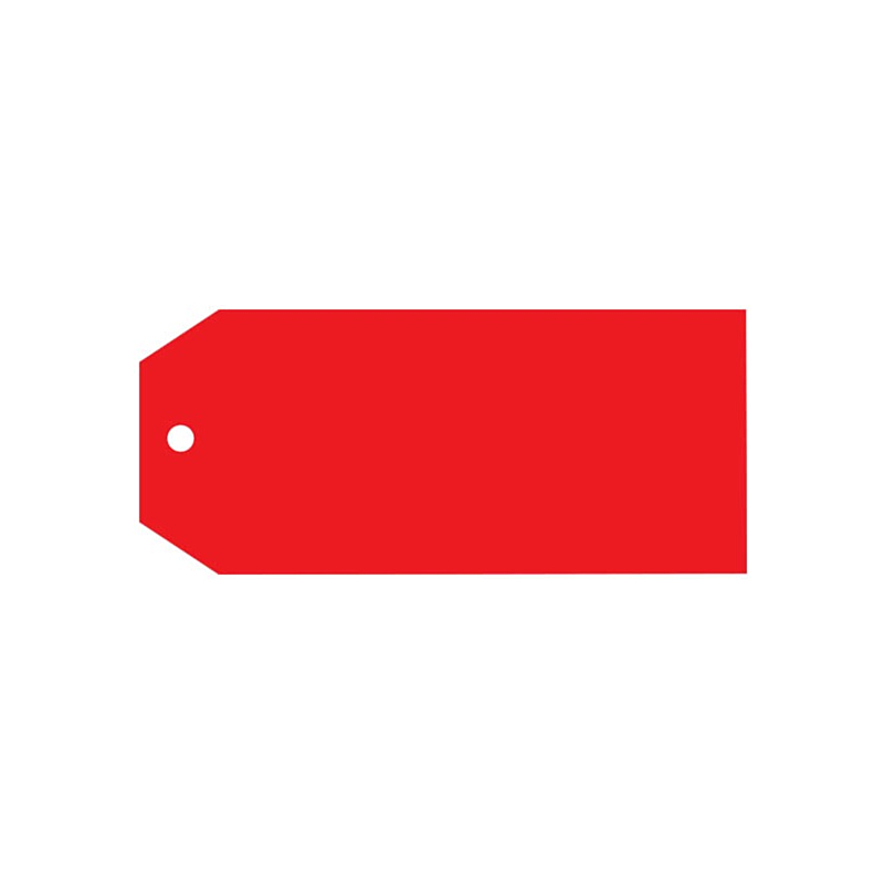 blank red tag