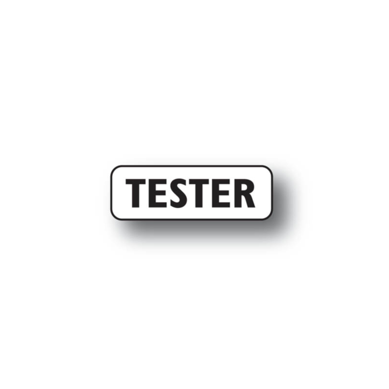 Cosmetic Tester Stickers 30x10mm | Labels Online