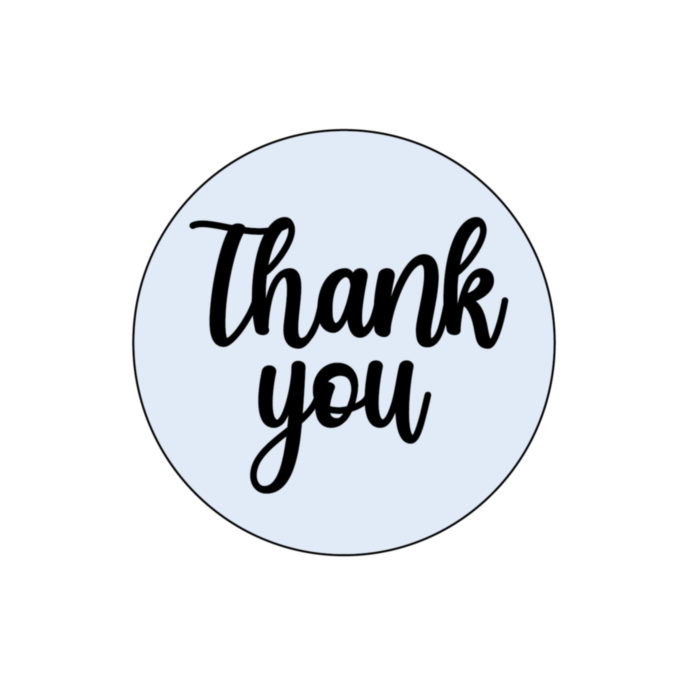 Thank You Stickers 40mm
