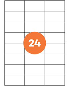 A4 Sheet Labels 2 Labels Per Sheet 210x149mm White Permanent