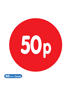 Red 40mm Price Labels | Labels Online